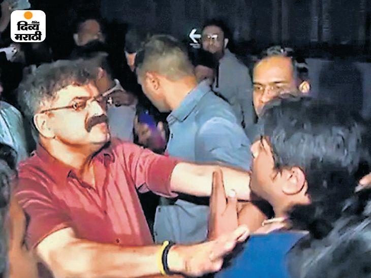 Barging into the theater and beating the audience; NCP leader Jitendra ...