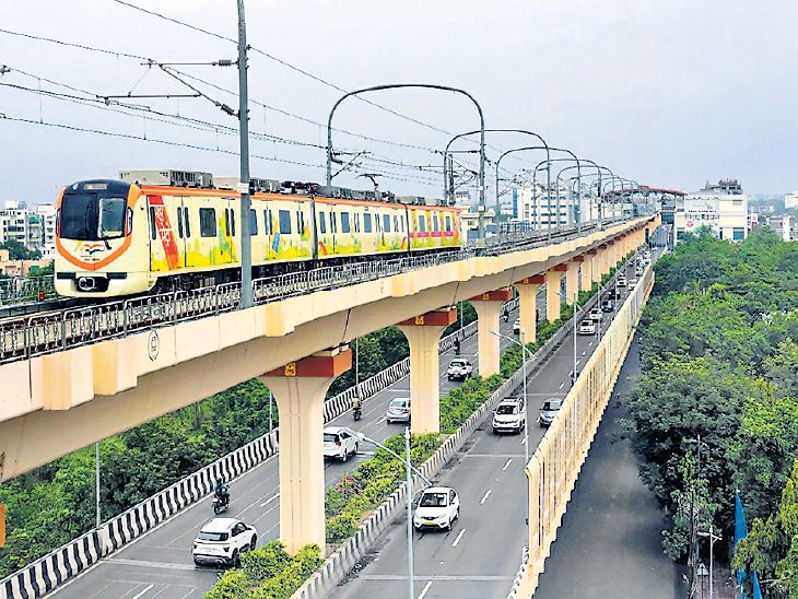 Longest 3.14 km Nagpur Metro double decker bridge in the world is ...