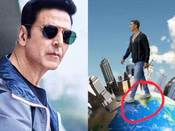 Akshay Kumar Troll; Walking On Indian Map Video | Netizens Criticize ...