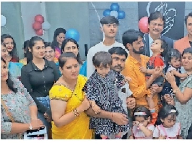 Golden moment of birth of 3 thousand test tube babies in Shobha Nursing ...