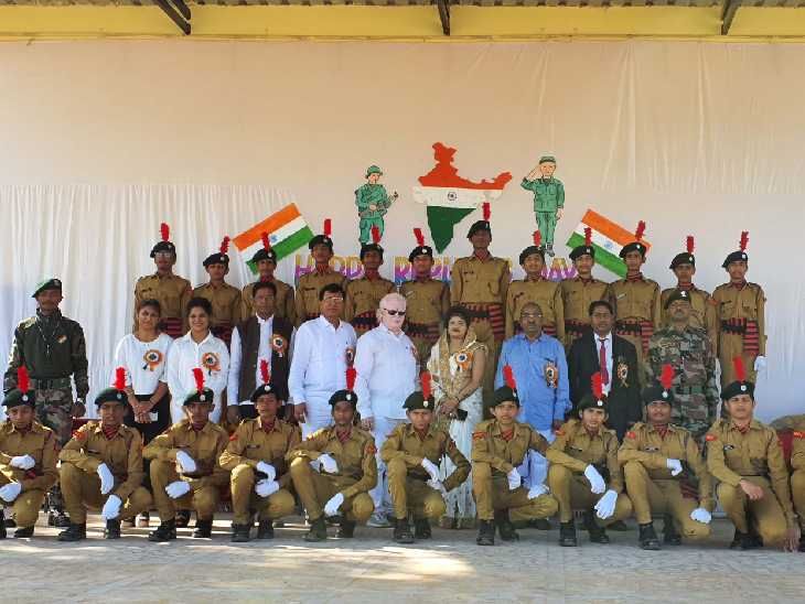 The enthusiasm of Shiv Jayanti was seen in Biyani Military School ...