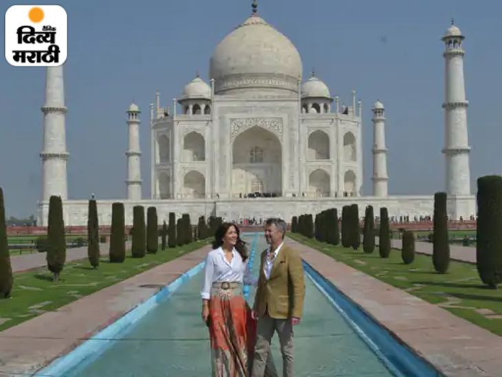 Denmark Prince & Princes At Taj Mahal; Prince Frederik Andre Henrik ...
