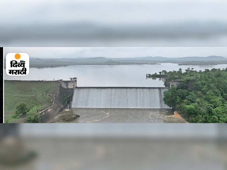 Garbardi dam overflows on Suki river near Pal due to rains in Satpura ...