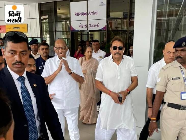 Sharad Pawar Meets Gautam Adani Ahmedabad Pratibha Pawar | शरद पवार हे ...