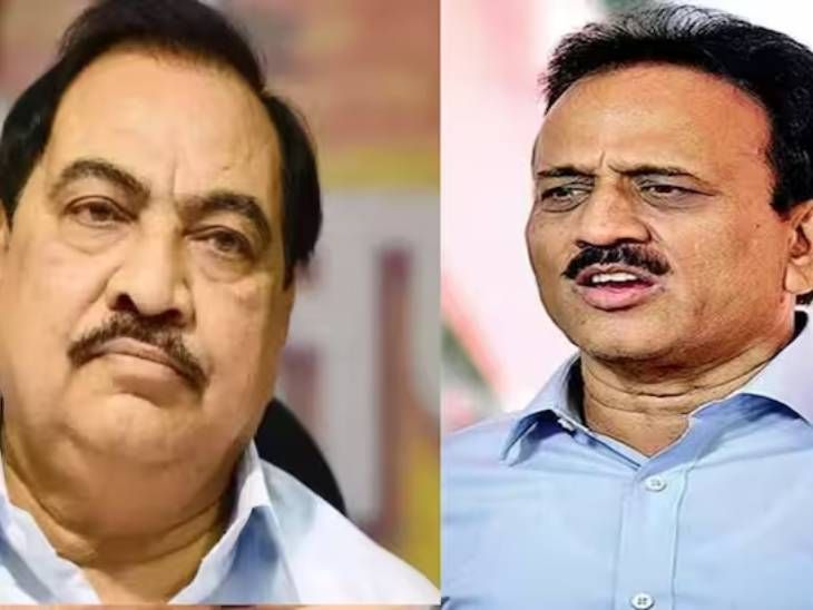 Sharad Pawar group leader Sanjay Garud entry into BJP Girish Mahajan Eknath Khadse | जळगावात शरद ...