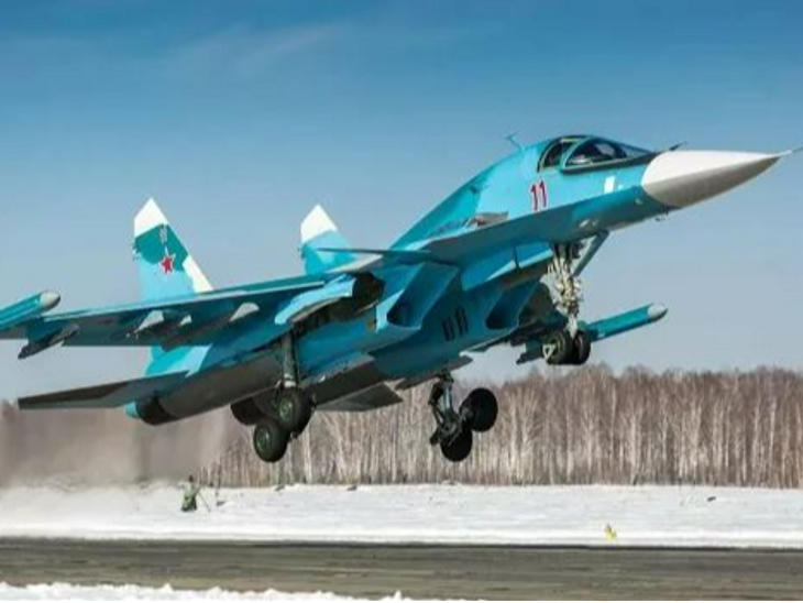 Russian Supersonic Fighter Jet Su 34 Destroyed Russia Ukraine War