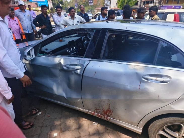 A mare hit a Mercedes, died on the road after her throat was cut ...