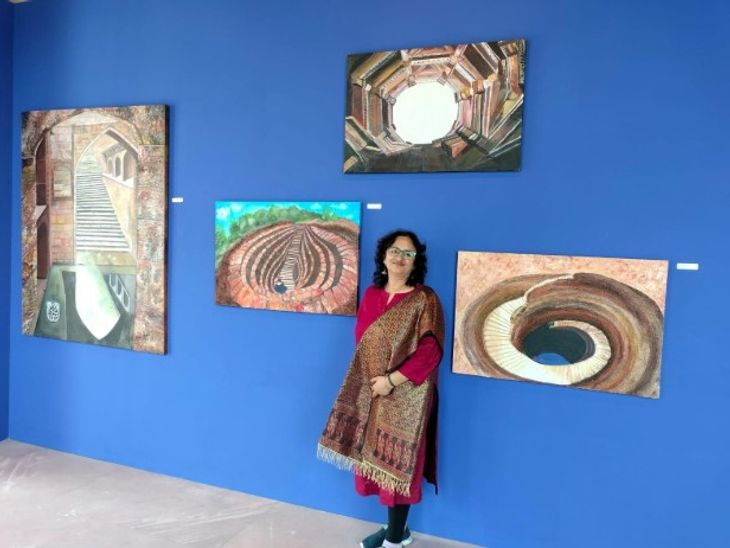 Exhibition of images captured through visual art of wells, Pushkarani ...