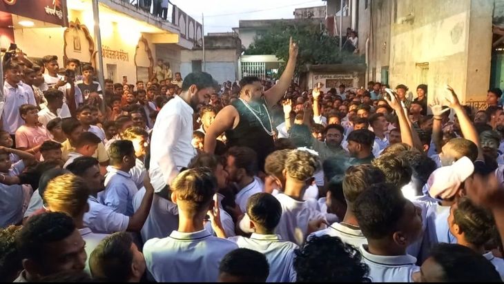 The immersion procession lasted for nine hours in Rahuri city, at one o ...