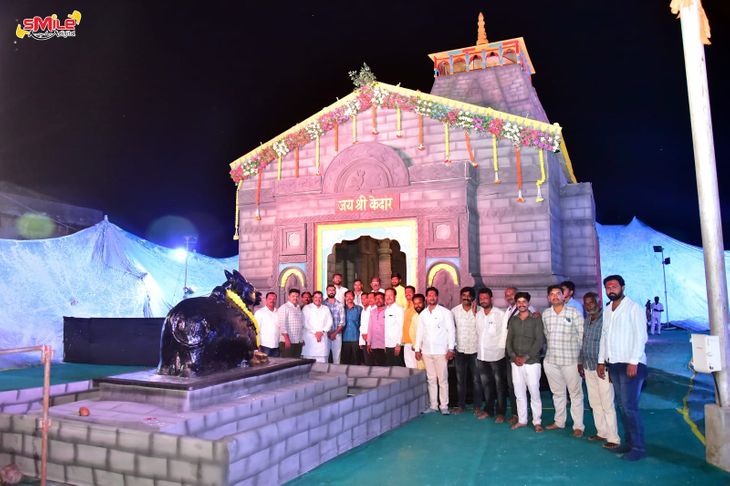 Live view of Parlit Kedarnath Temple, Mandakini River, Nine Day Darshan ...