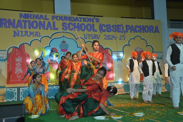 Nirmal School students performed a dance performance, the 14th annual ...