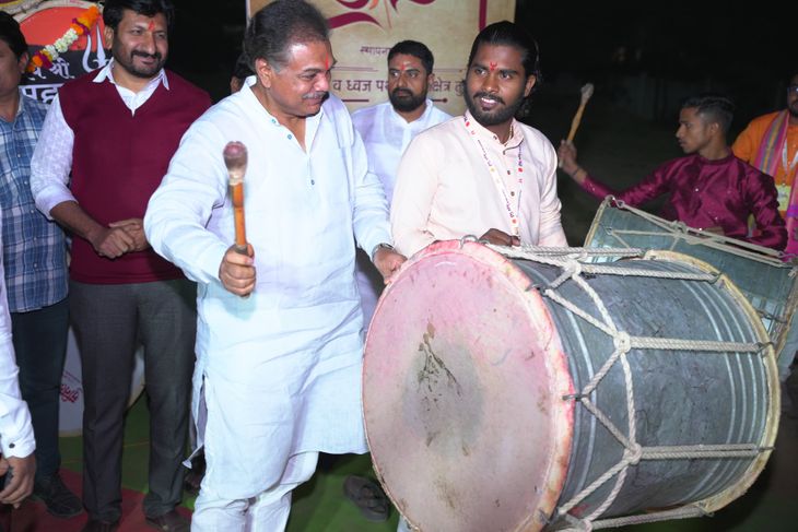 A. Rana Jagjitsinh Patil enjoyed playing the dhol, performed the ...