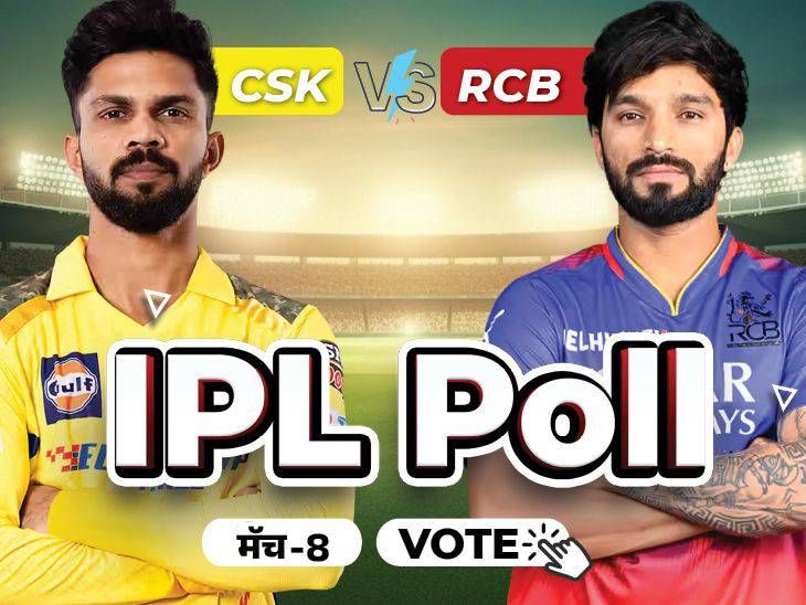 PL 2025 CSK vs RCB Today Match Prediction; Winner | Top Scorer | दिव्य मराठी IPL पोल : सामना 8 ...