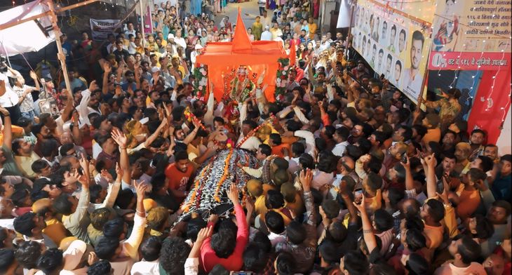 The Akhadi festival in Chandwad concluded with the removal of the robes ...