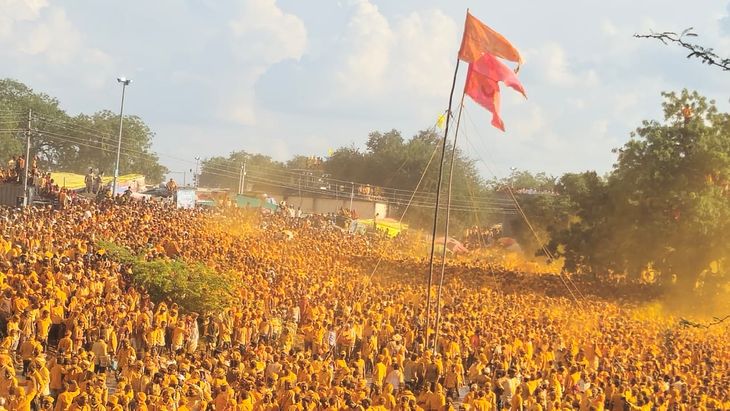 Mahalingaraya-Viroba Guru-Shishya Bhet ceremony attended by 5 lakh ...