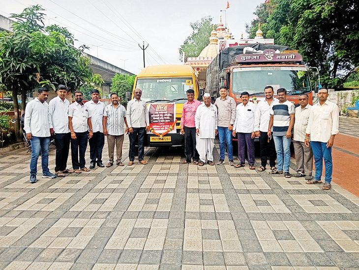 Bali Maharaj Temple distributes clothes and sweets at tribal padas. On ...