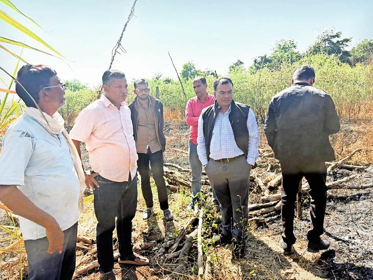 Damage due to faulty DP; Sugarcane, turi caught fire, drip irrigation ...