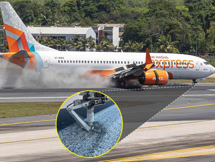 Air India Express Nose Gear Collapse During Landing in Thailand