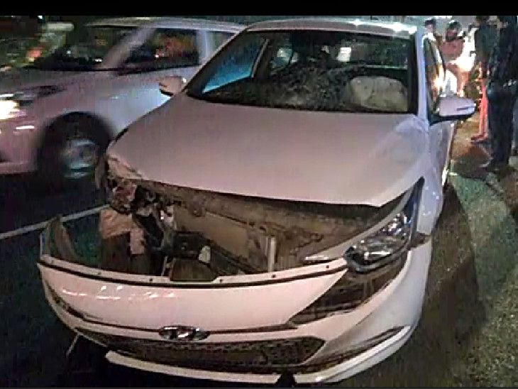 An accident between Car and Activa on Ahmedabad ISKCON Bridge, save the ...