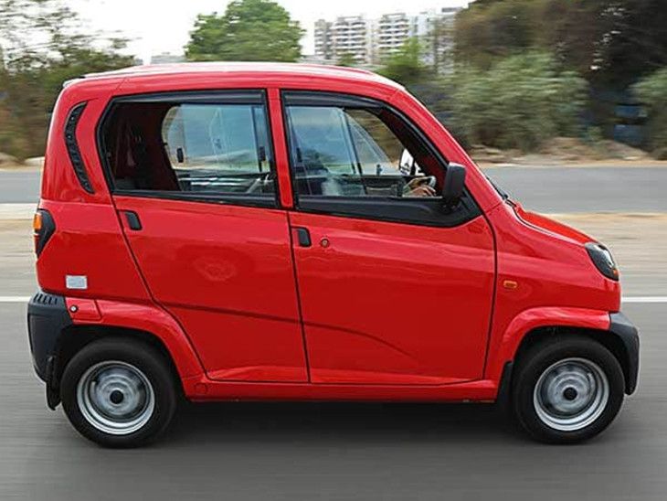 The first time Bajaj Qute's electric car seen while testing which will ...