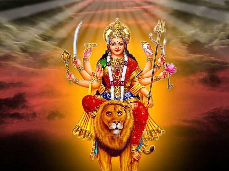 Goddess Durga Kalaratri Shailputri Sawari, This year the goddess durga ...