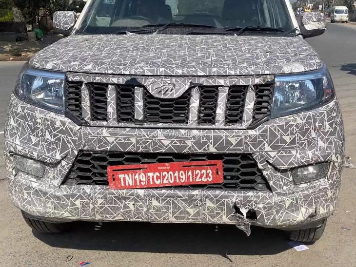 New model of Mahindra TUV 300 Plus spotted during testing, the car will ...