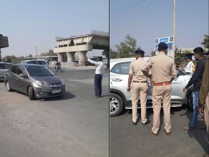 Borders of Ahmedabad sealed, strict checking, entry only to GJ-01 ...