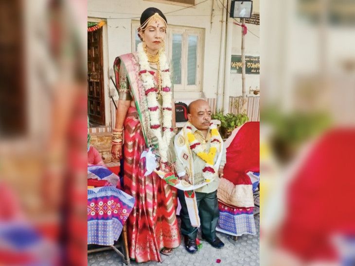 The wedding of a 5.5-foot blind bride and a 3-foot dwarf groom in ...