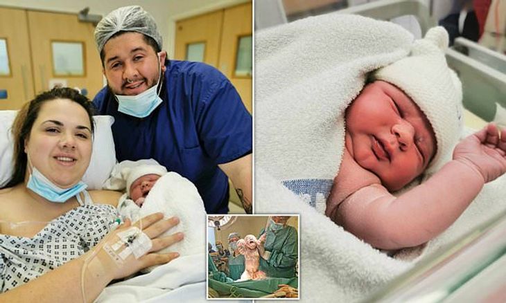 The woman gave birth to a 6 kg baby, whose height is also 2 feet ...