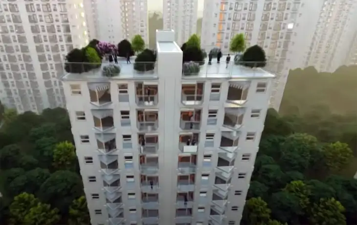 In just a few hours, a 10-Floor building was erected, and luxurious ...