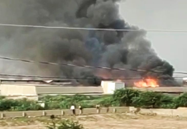 Gandhidham's Mithirohar GIDC fire at plywood factory