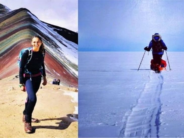 Harpreet Chandi reached the South Pole after covering a distance of ...