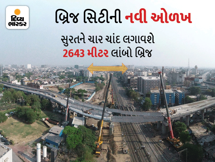 118th bridge at a cost of Rs 133 crore in surat, sahara darwaja railway ...