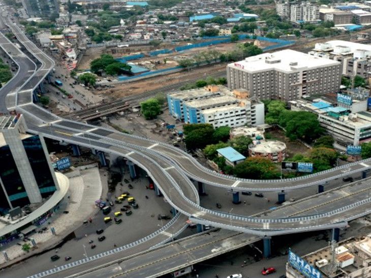 State's first multilayer and multi-direction railway overbridge built ...