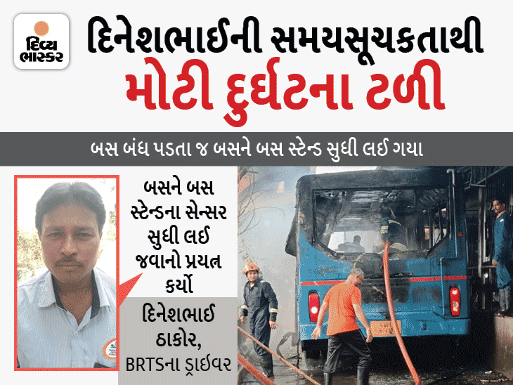 Who is the driver who brought 25 passengers of BRTS bus from the brink ...