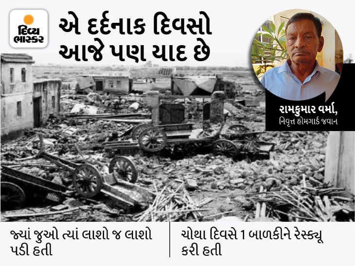 'The whole of Morbi was turned into a crematorium, we used to pile up ...