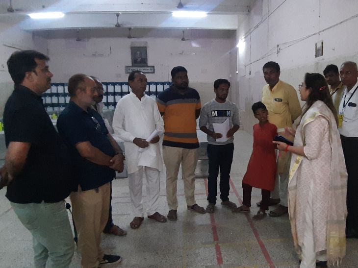 At Khambhat, the EVM machine was installed in the strong room in the ...
