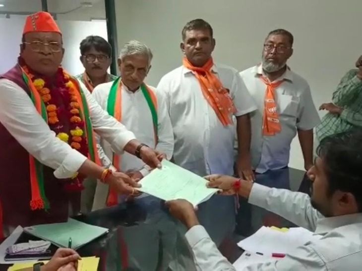 BJP candidates filled forms on Wagra, Ankleshwar and Jambusar seats in ...