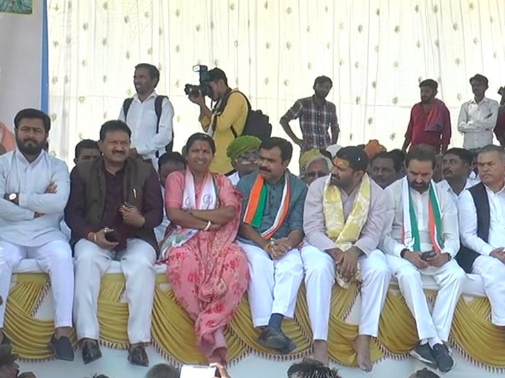 Congress candidate for Vav assembly seat Ganiben Thakor fills form ...