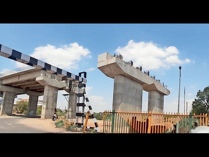 90% work of Palavasana Circle Railway Overbridge completed | રેલવેબ્રિજ ...
