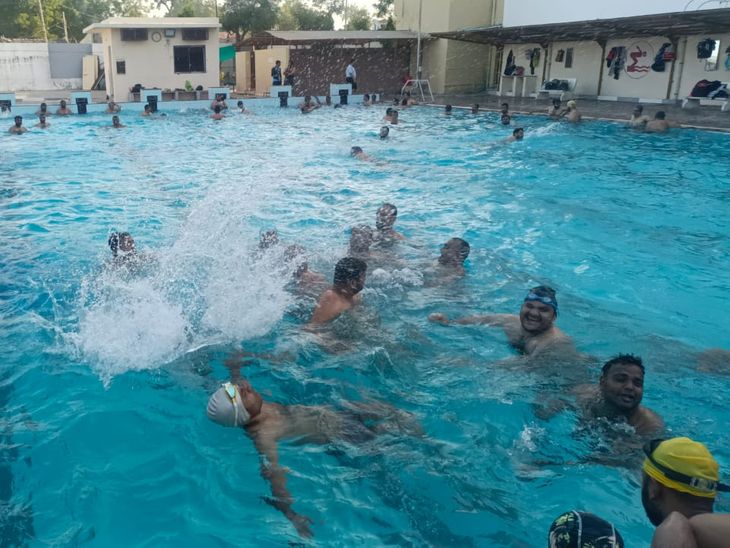 Inauguration of swimming pool at Patan's sports complex, more than 300 ...