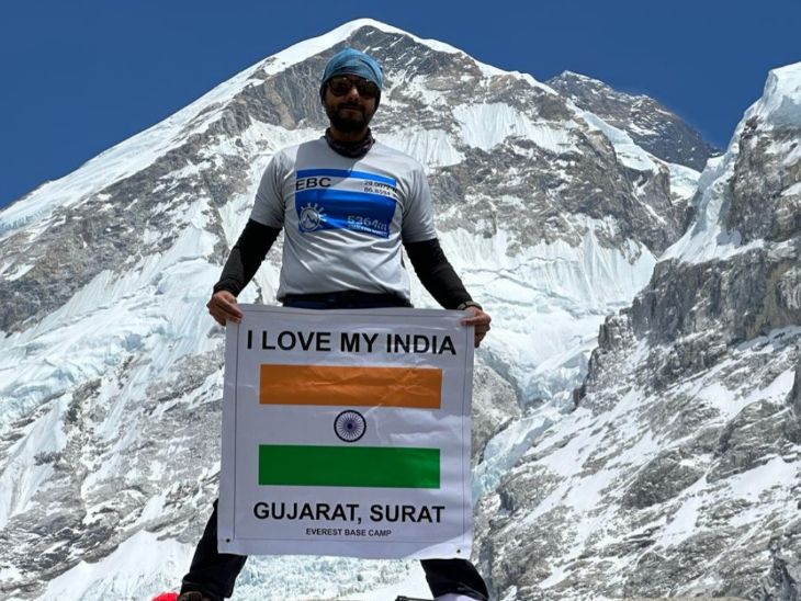 Dharmendra Savani, manager of L.P.Savani School successfully climbed ...