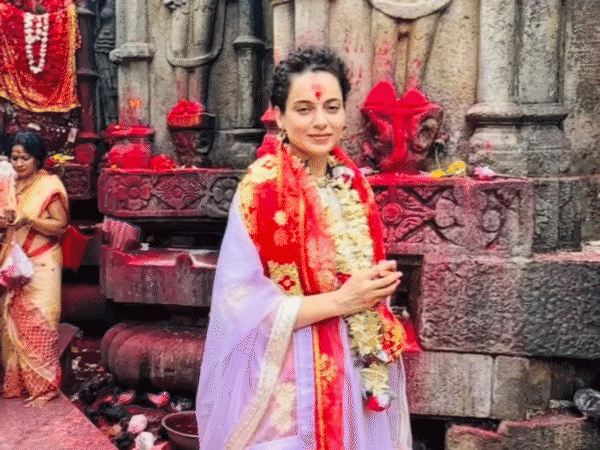 She was seen in a traditional look with a red tilak on her forehead ...