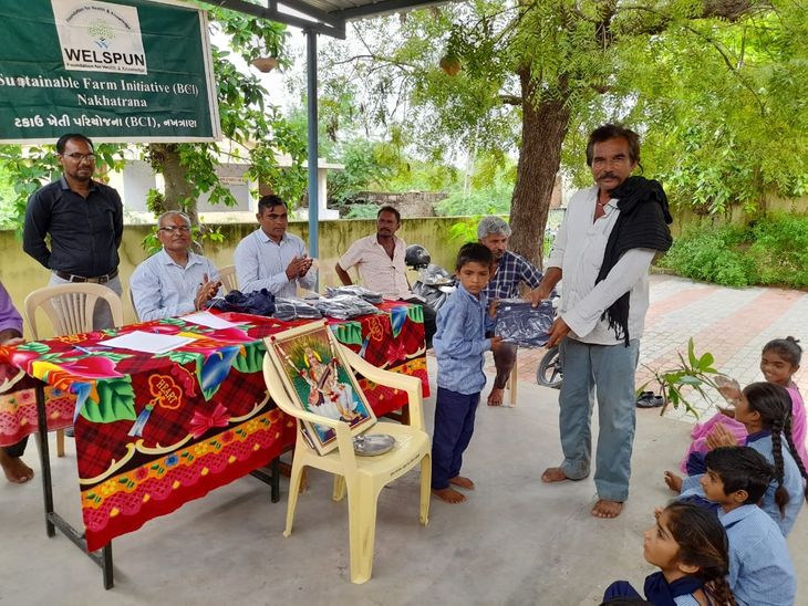 PPE kits for rainy season provided to students of farm labor family in ...