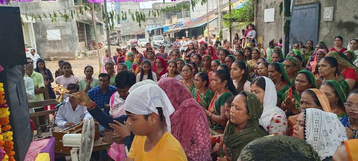 Janmashtami was celebrated at Phulwadi village of Zagadia taluka ...