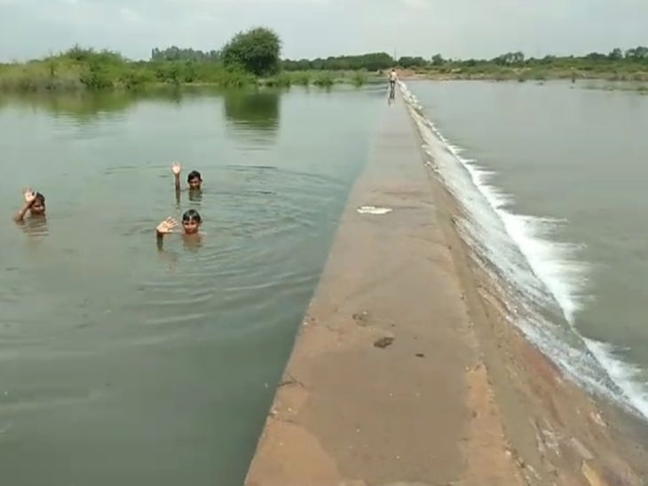 Surendranagar district's largest Dholidhaja dam overflows, Narmada ...