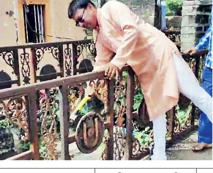 Vandalism of Swaminarayan's Tilak Symbols in Vav's Iron Grill at ...