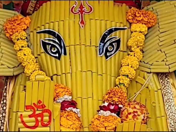 At Karamala village, Ganapati Bappa's statue made of food waste became ...