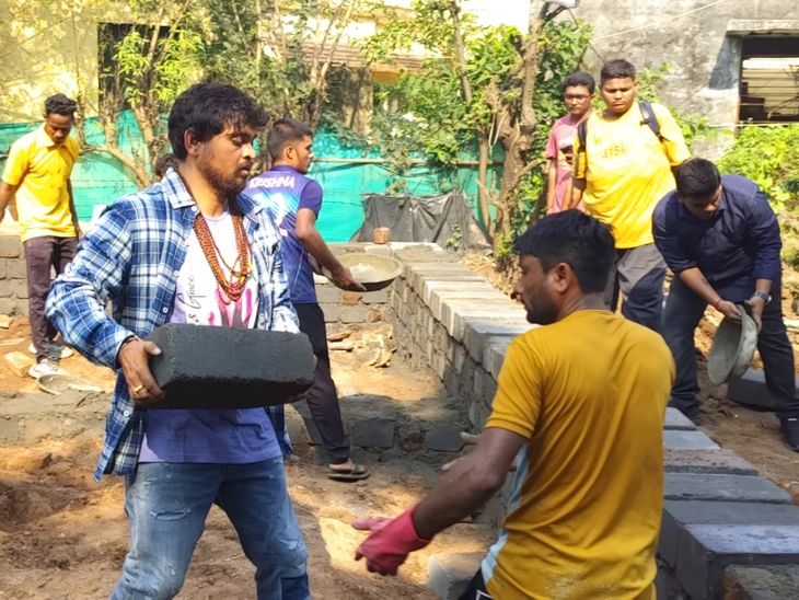 Nitin Jani built a concrete house for a needy family living in a ...