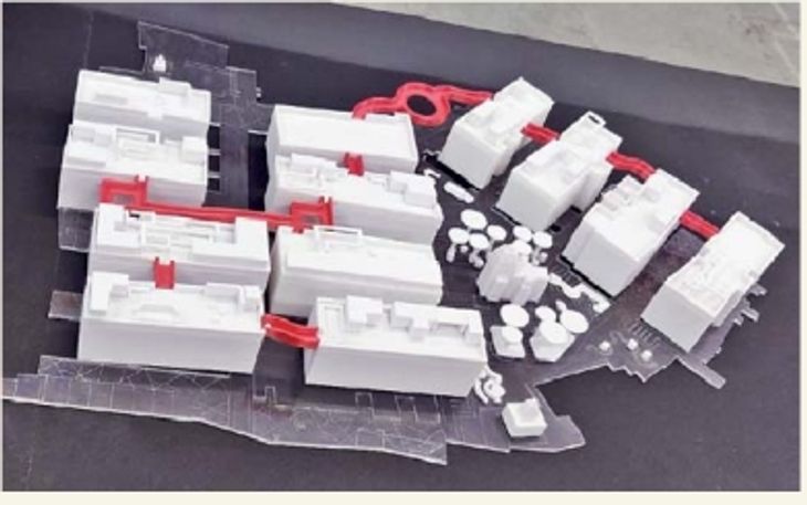 Students made models on solving problems like town planning, building ...